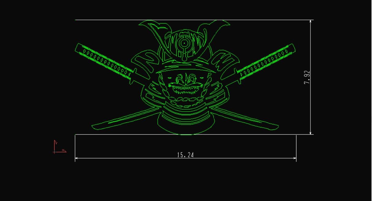 Cool Samurai Cutout/image DXF Download - Etsy