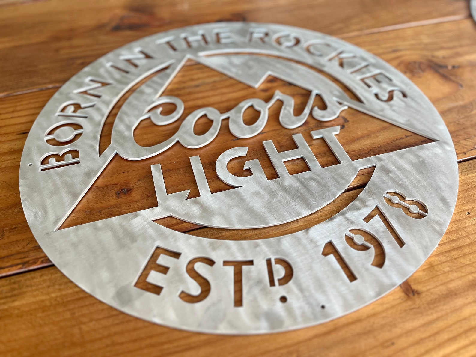 New Coors Light Can Logo Hanging Sign - Etsy