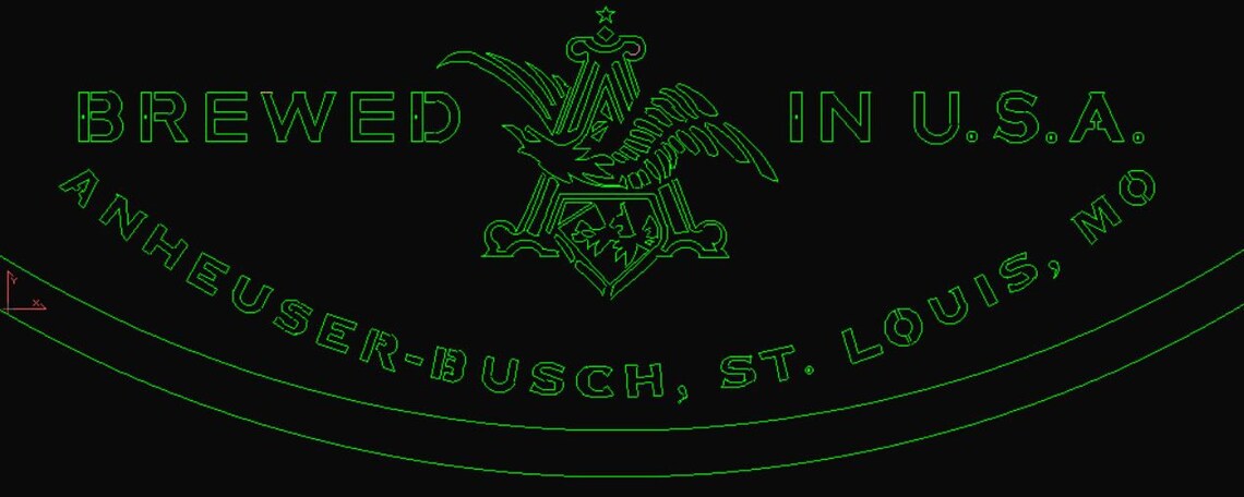 Busch Light Hanging Wall Sign DXF Download - Etsy