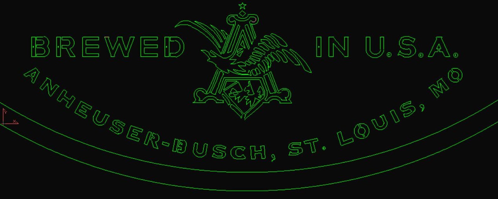 Busch Light Hanging Wall Sign DXF Download - Etsy