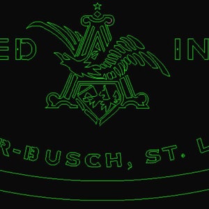 Busch Light Hanging Wall Sign DXF Download - Etsy