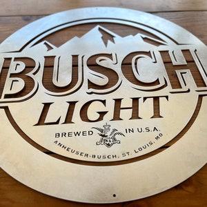 Busch Light Hanging Wall Sign DXF Download - Etsy