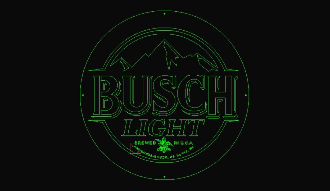 Busch Light Hanging Wall Sign DXF Download - Etsy