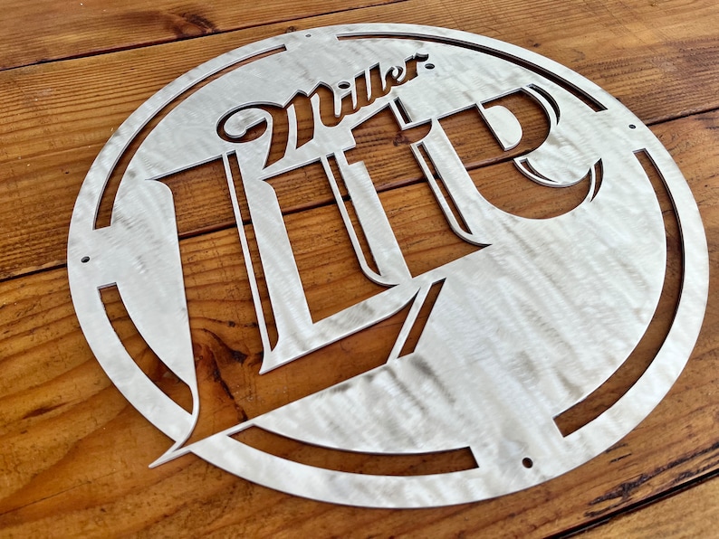 Miller Lite Beer Logo Hanging Wall Sign - Etsy