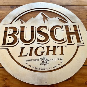 Busch Light Hanging Wall Sign DXF Download - Etsy