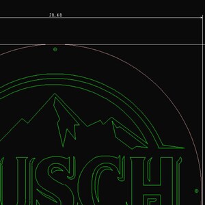 Busch Light Hanging Wall Sign DXF Download - Etsy