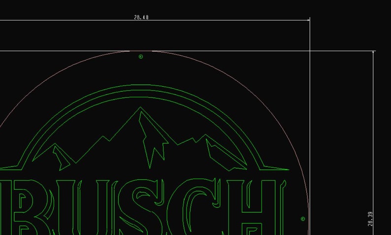 Busch Light Hanging Wall Sign DXF Download - Etsy