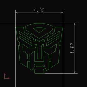 Transformer Prime Face DXF Download - Etsy