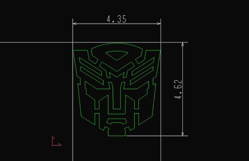 Transformer Prime Face DXF Download - Etsy