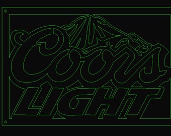 Busch Light Hanging Wall Sign DXF Download - Etsy