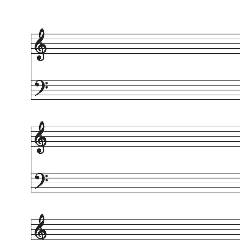 Musical Staff Svg - Etsy