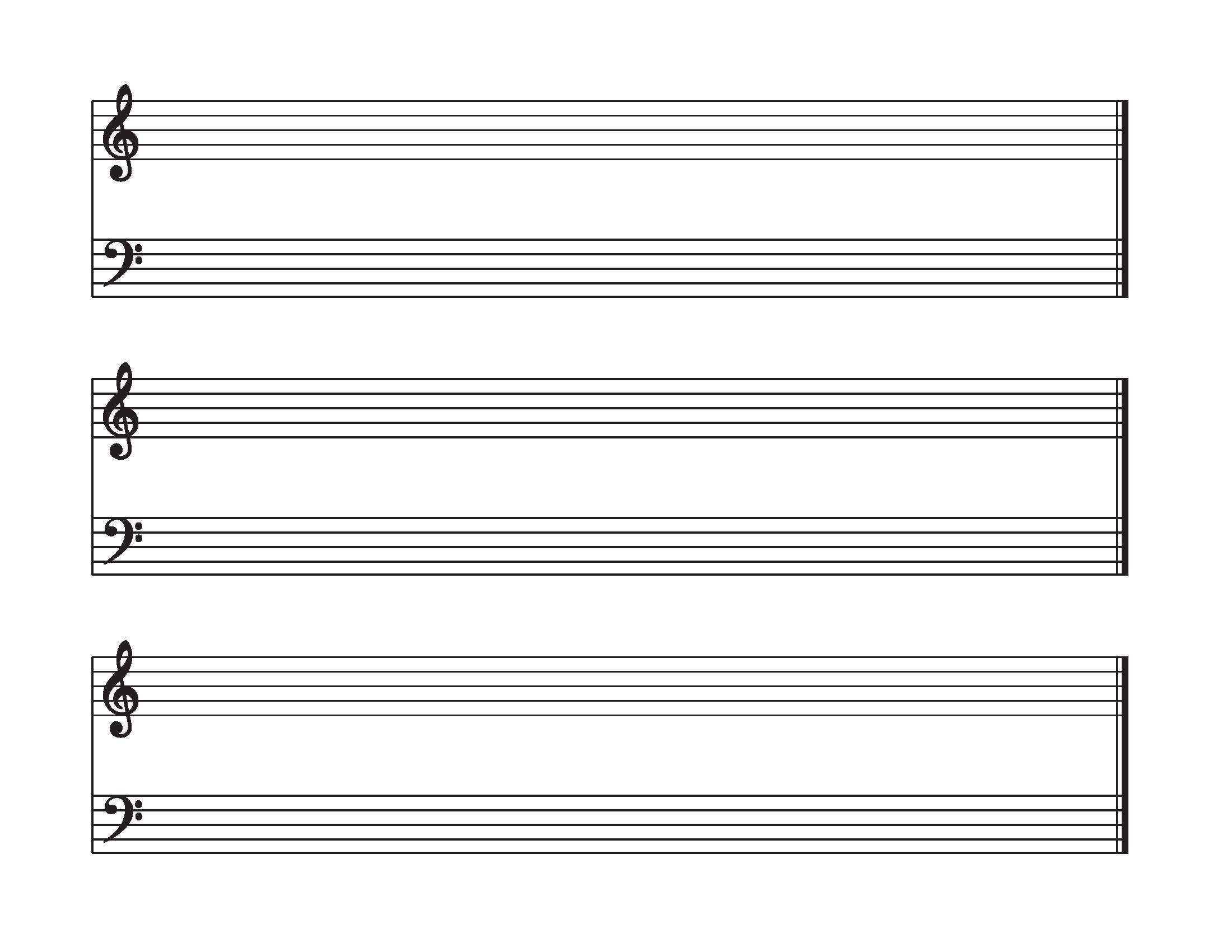 Staff Paper Treble And Bass Clef at Carlos Atwood blog