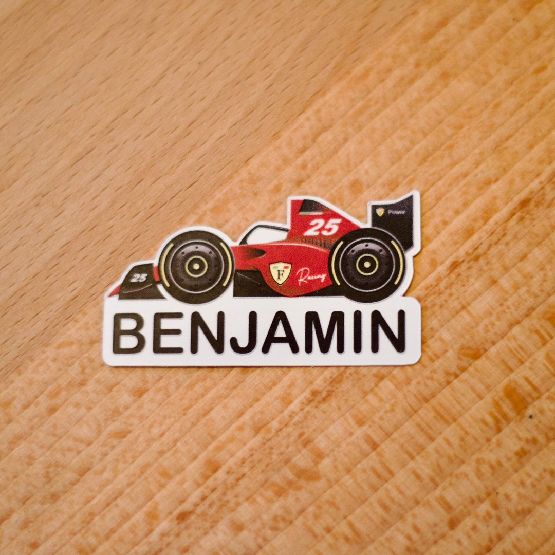 Personalized F1 Car Sticker - Etsy