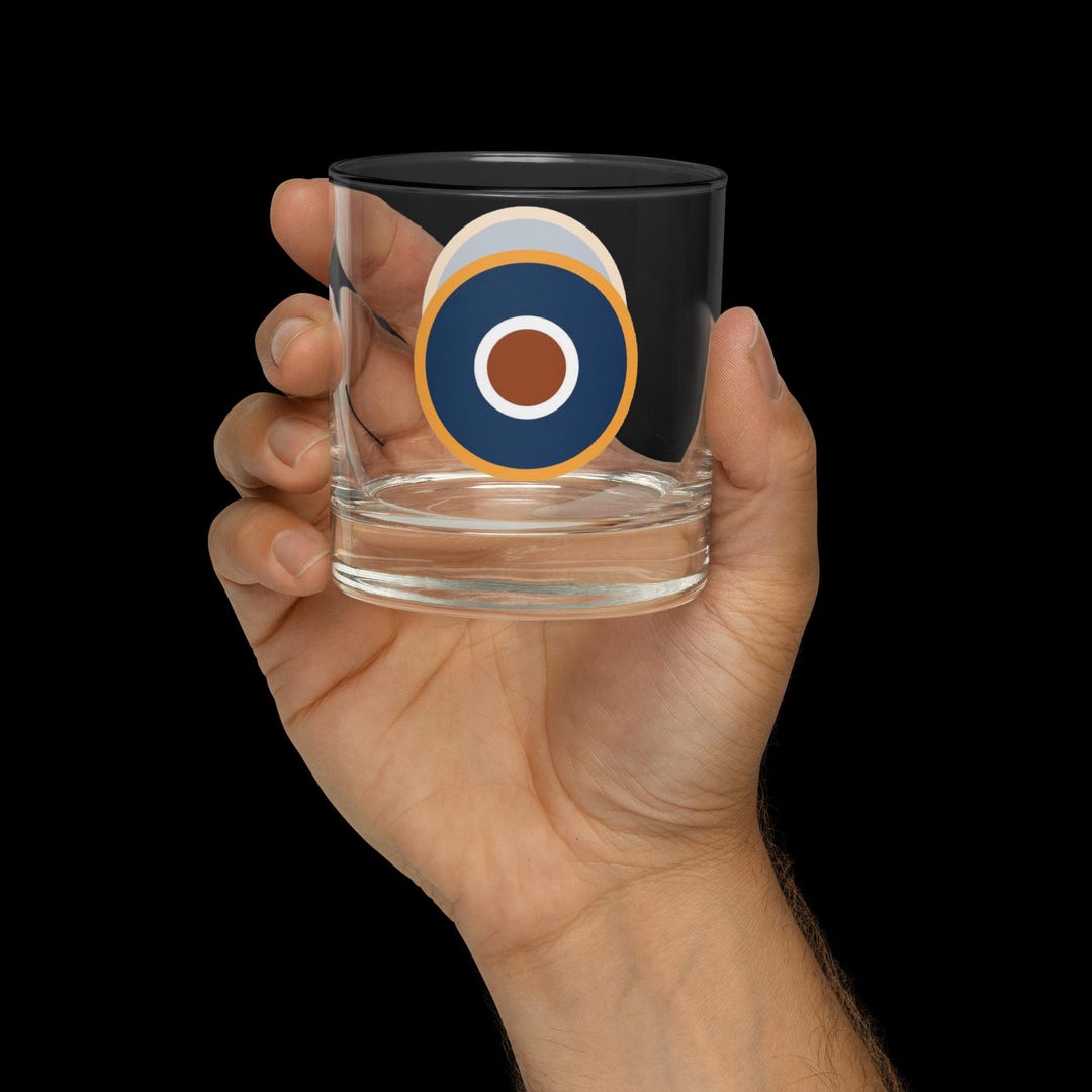 RAF Type C1 Roundel Rocks Glass - Etsy