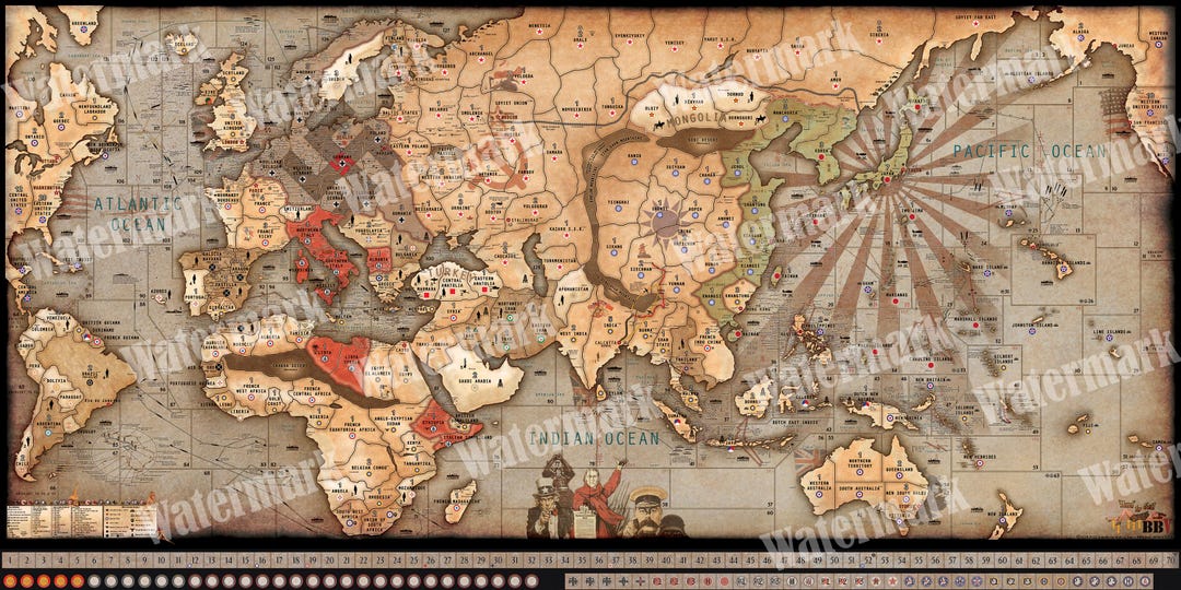 Lieutenant Dan's Custom 36"x72" BBR Map - Etsy