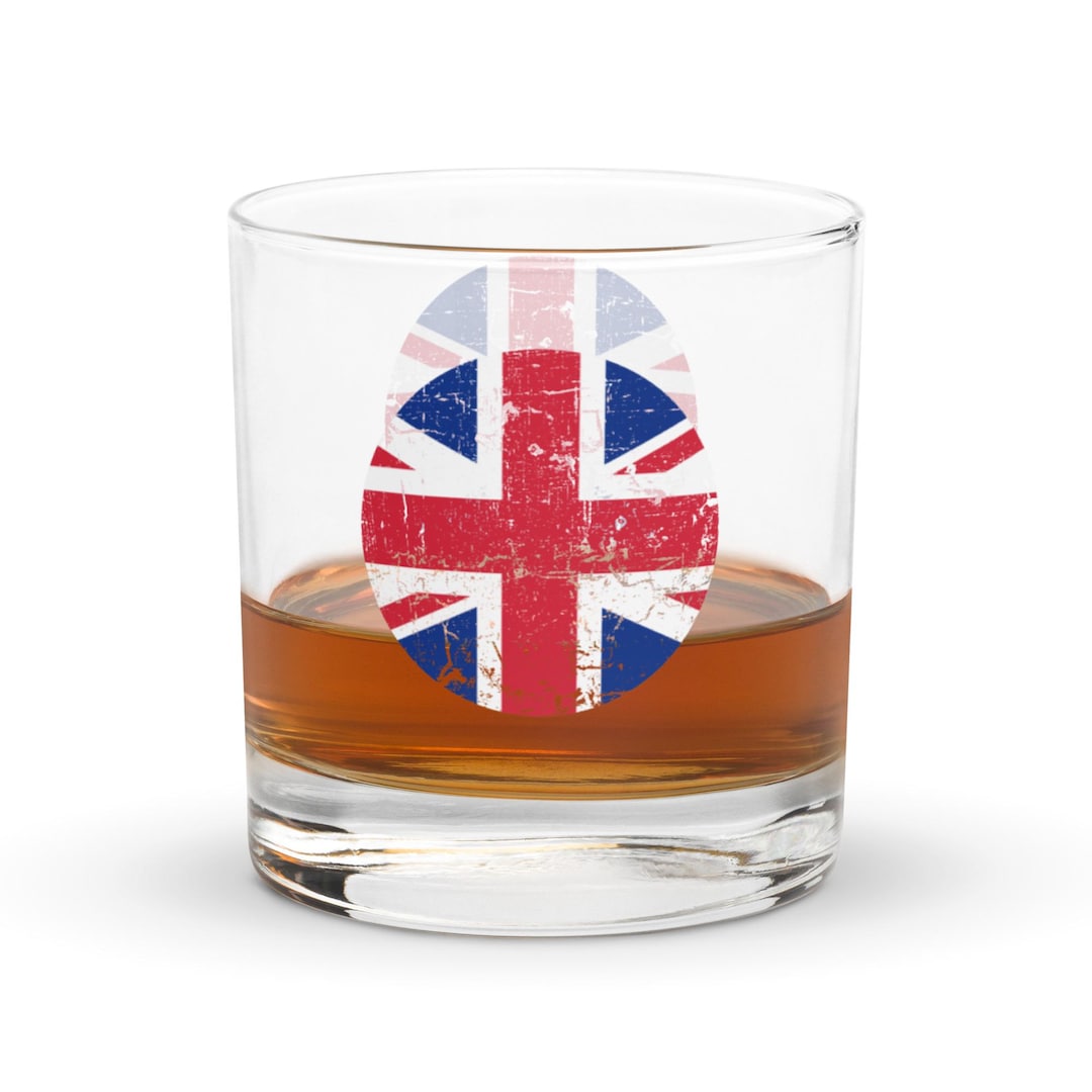 Union Jack Roundel Rocks Glass - Etsy