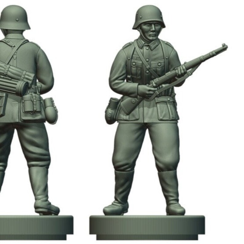 1/72 3D Printed WW2 German Soldier in Action Pose (x10) - Etsy