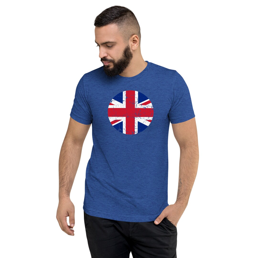 Men's Union Jack Roundel Short Sleeve T-shirt - Etsy