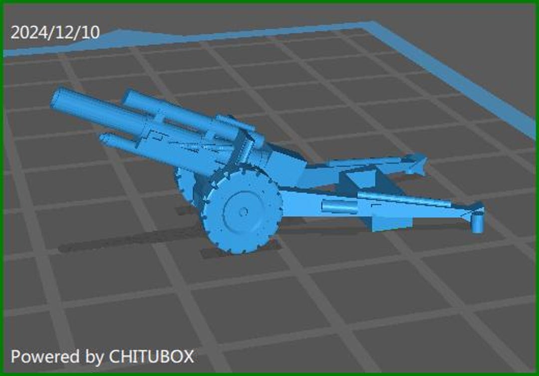 3D Printed US 105mm Howitzer in Firing Position (x10) - Etsy