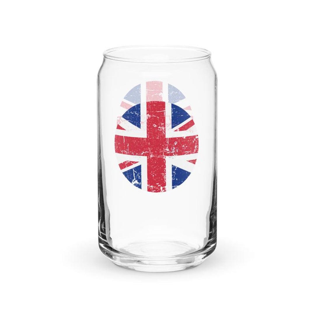 Custom Union Jack Flag Roundel Can-shaped Glass - Etsy