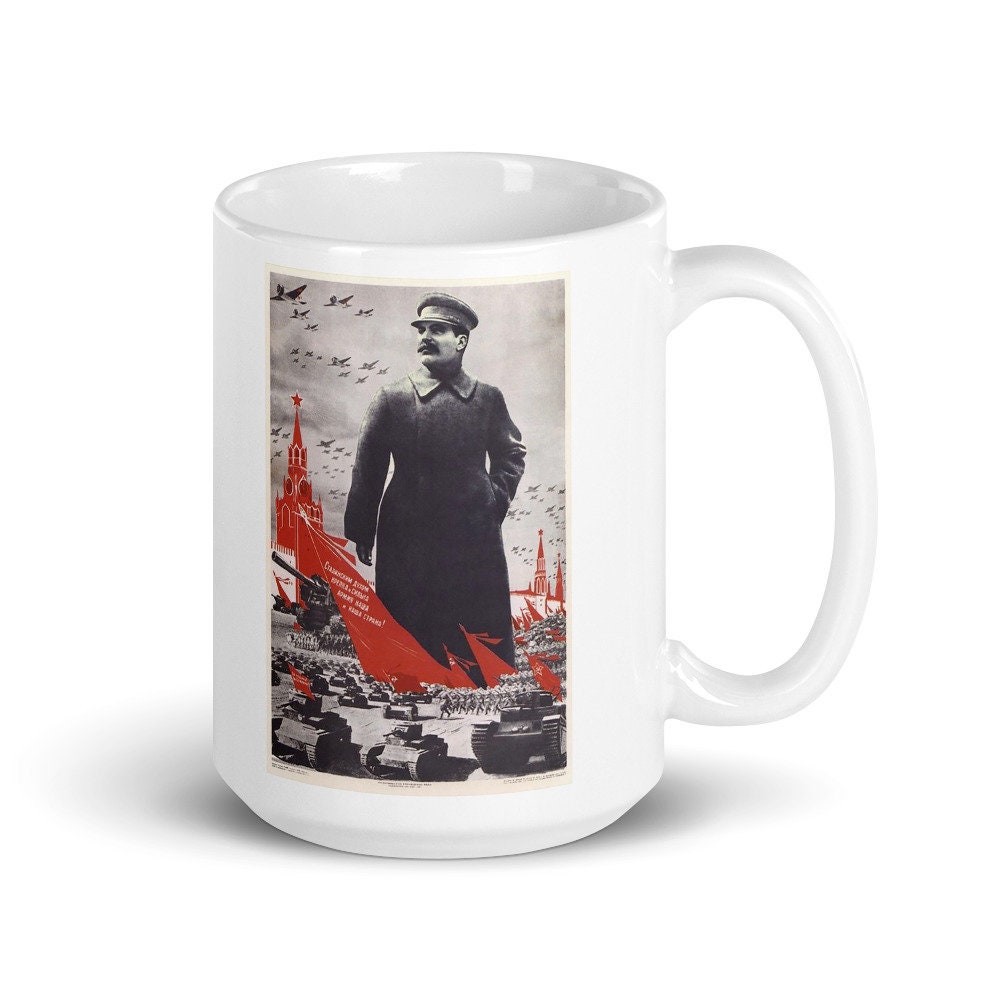 WW2 Soviet Propaganda Poster Coffee Mug - Etsy