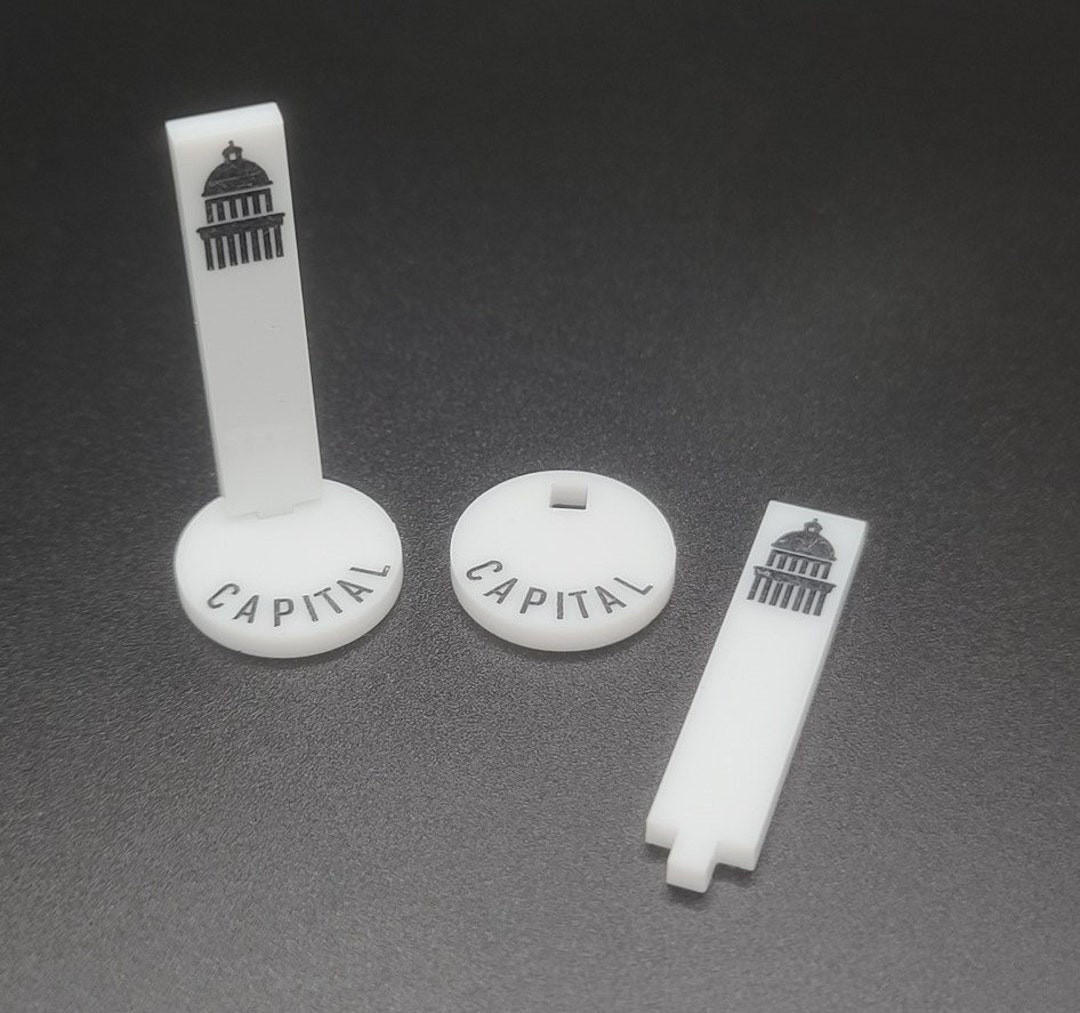 Acrylic Designated Capital Marker (x5) - Etsy
