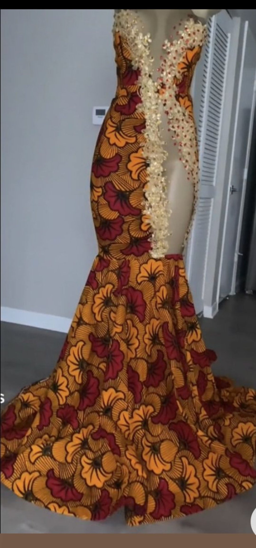 Ankara Prom Dress Evening Dress Black Prom Dress Wedding - Etsy