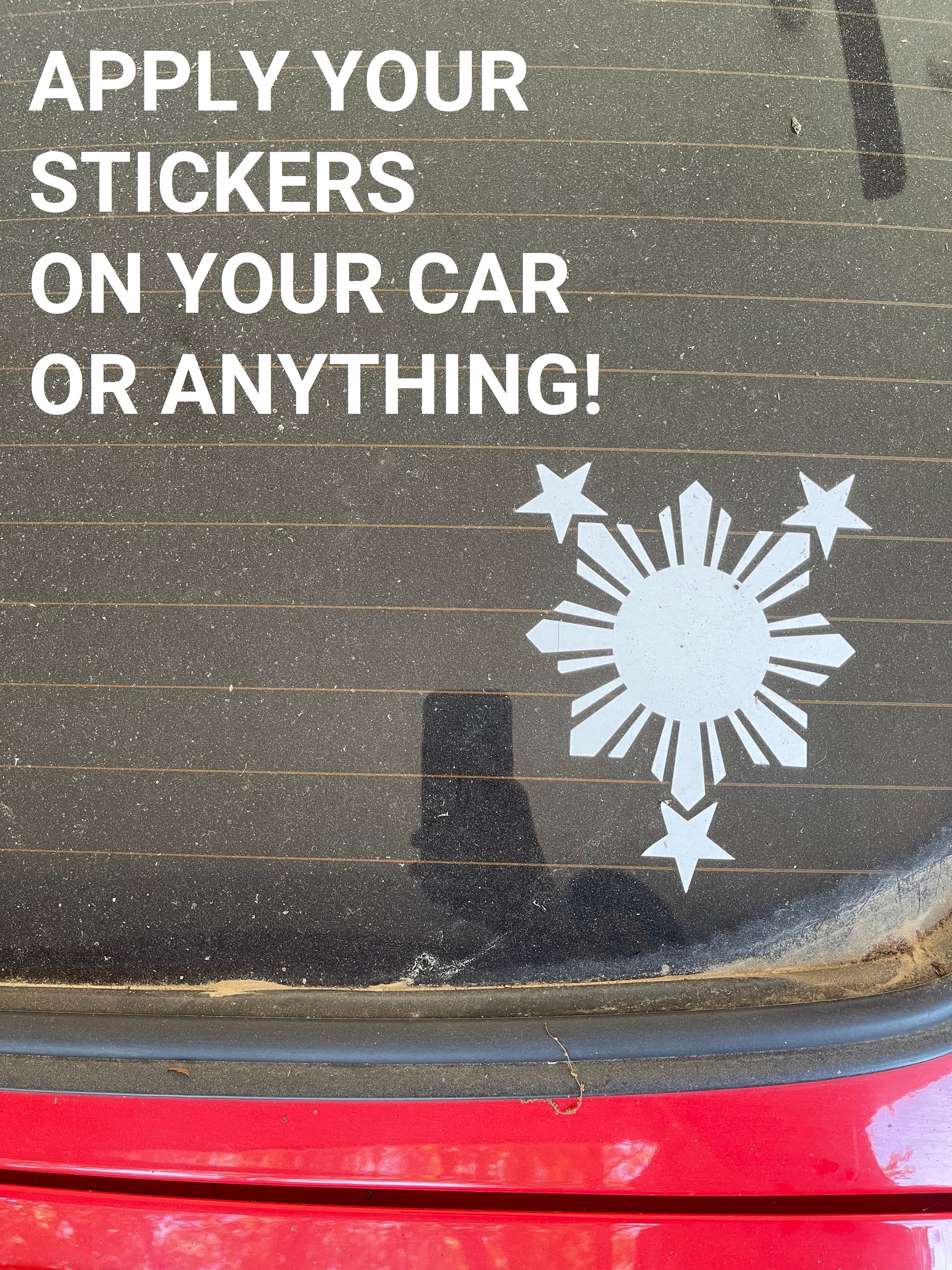 Filipino Flag Logo Vinyl Stickers - Etsy