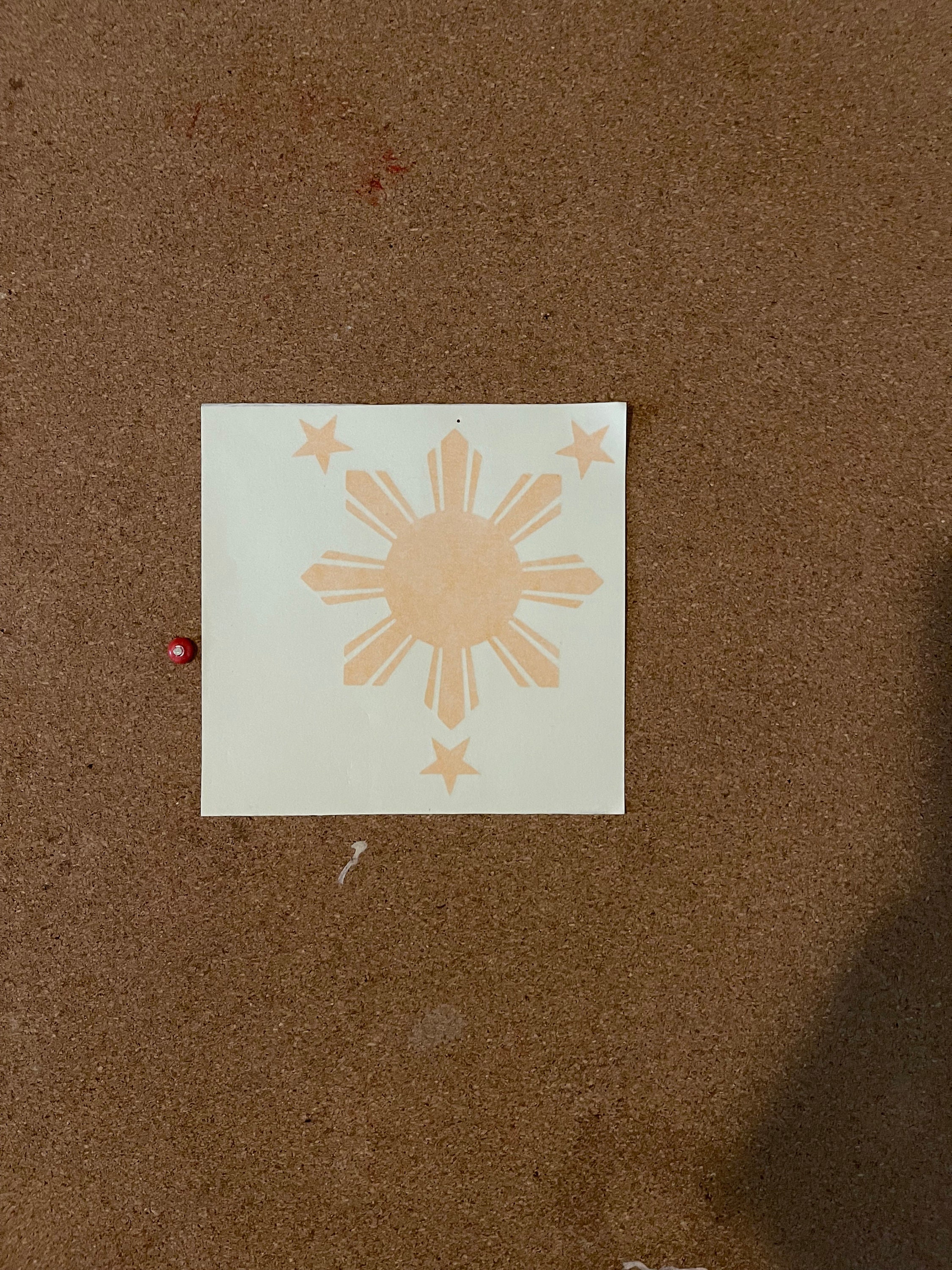 Filipino Flag Logo Vinyl Stickers - Etsy