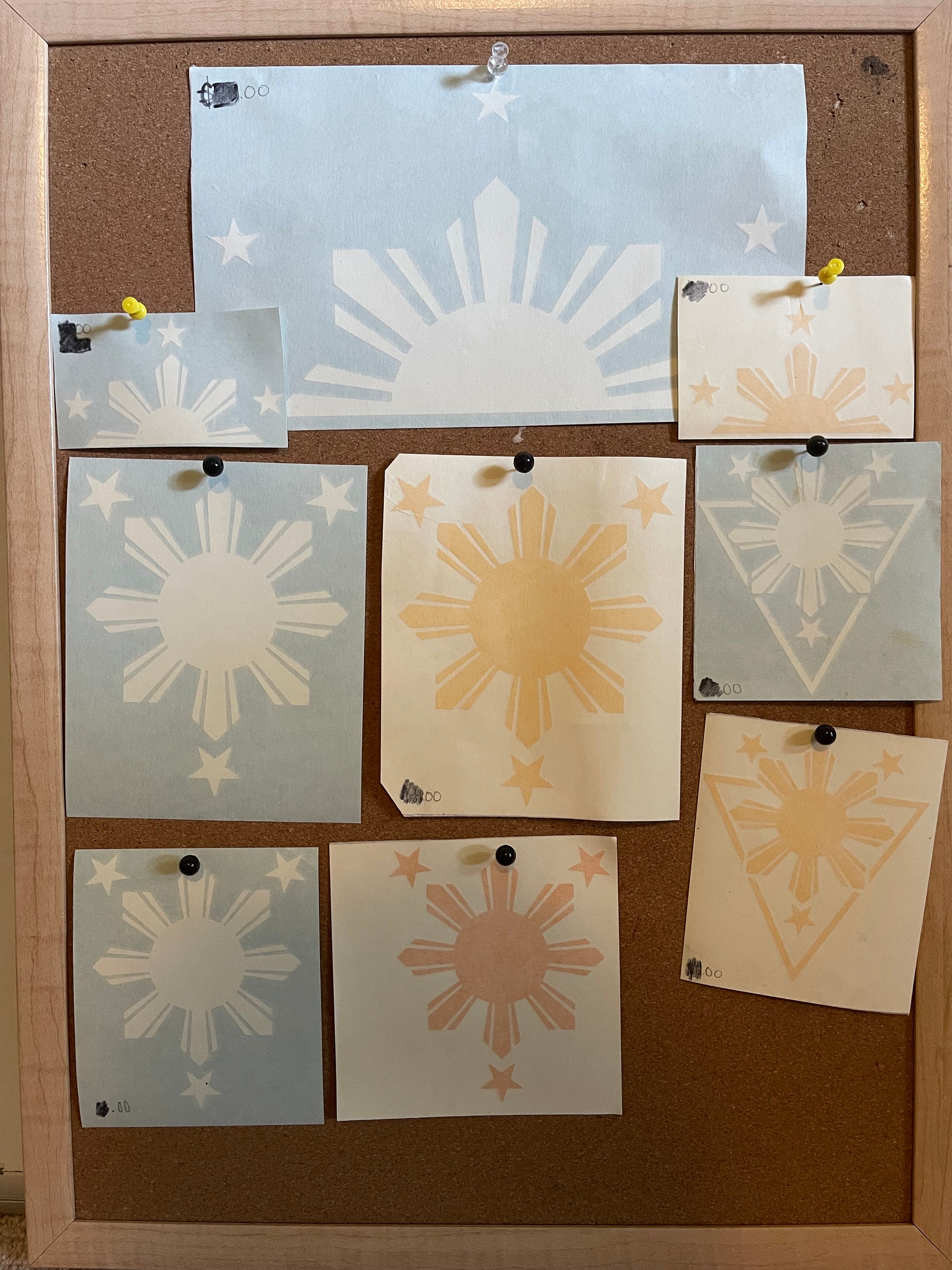 Filipino Flag Logo Vinyl Stickers - Etsy