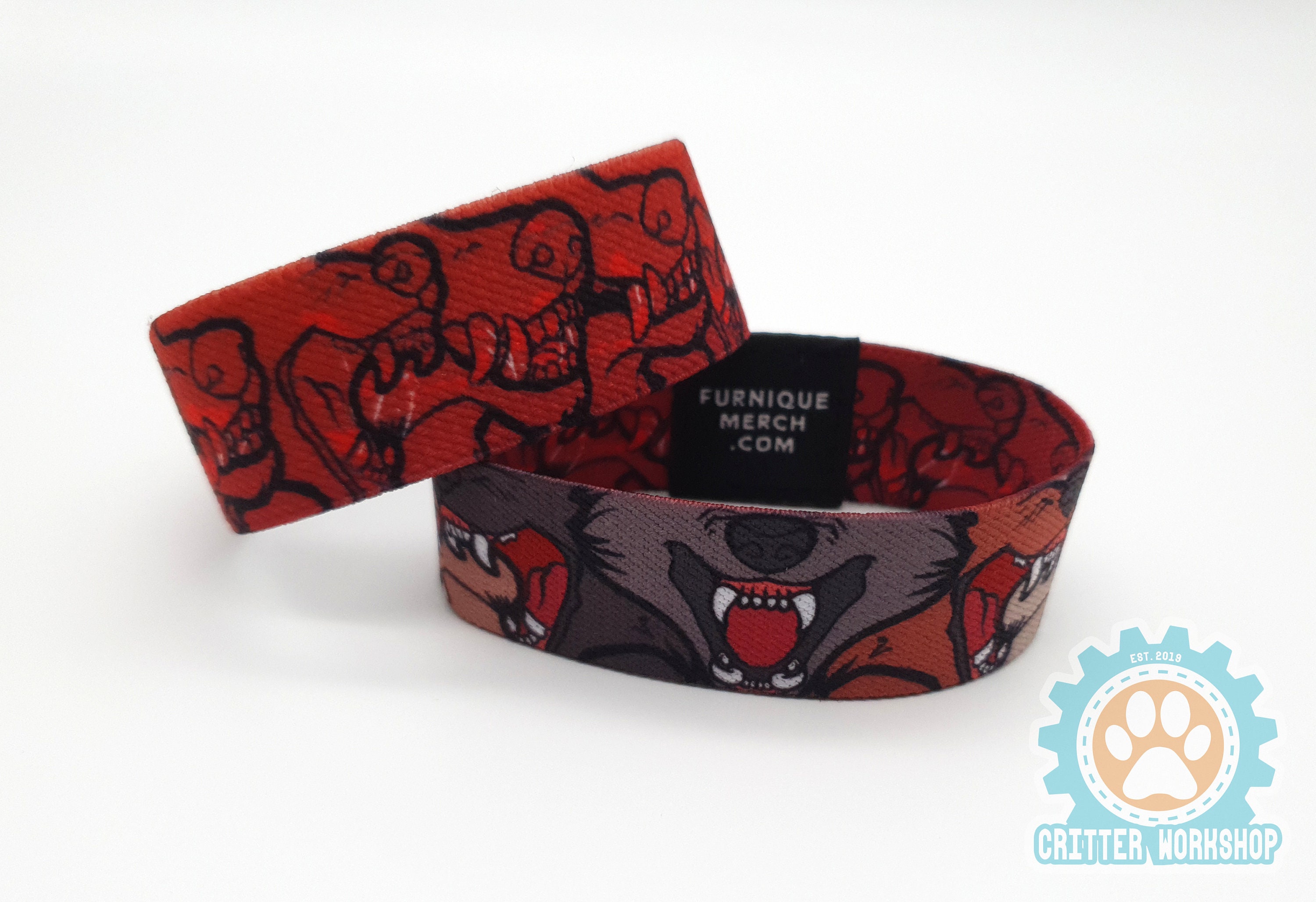 Wolf Maws Furry Elastic Wristband - Etsy
