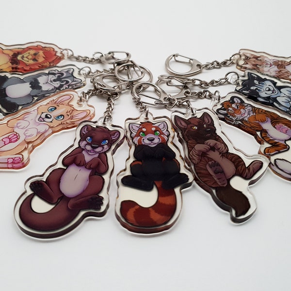 Furry Keychain - Etsy