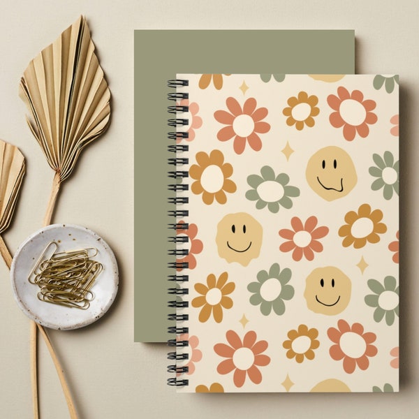 Aesthetic Spiral Notebook - Etsy