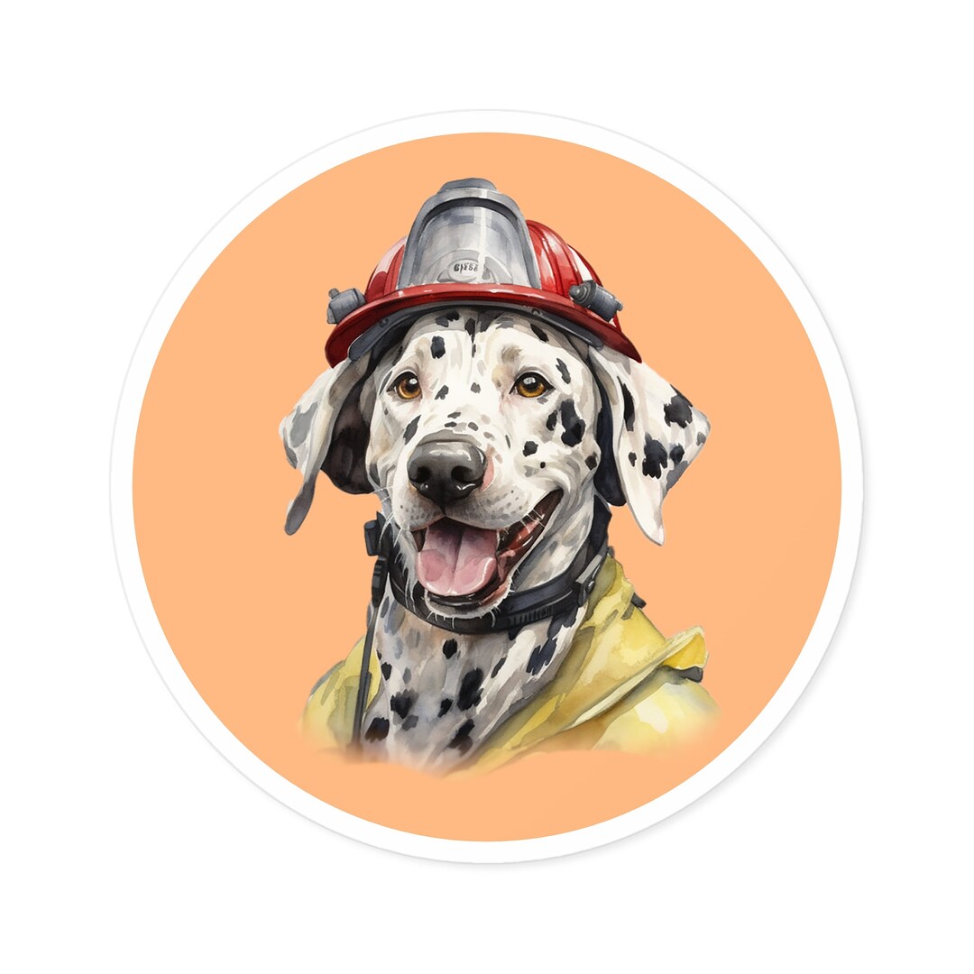 Sticker | Fire Dog | Matte Vinyl | Water Bottle Sticker | Funny ...