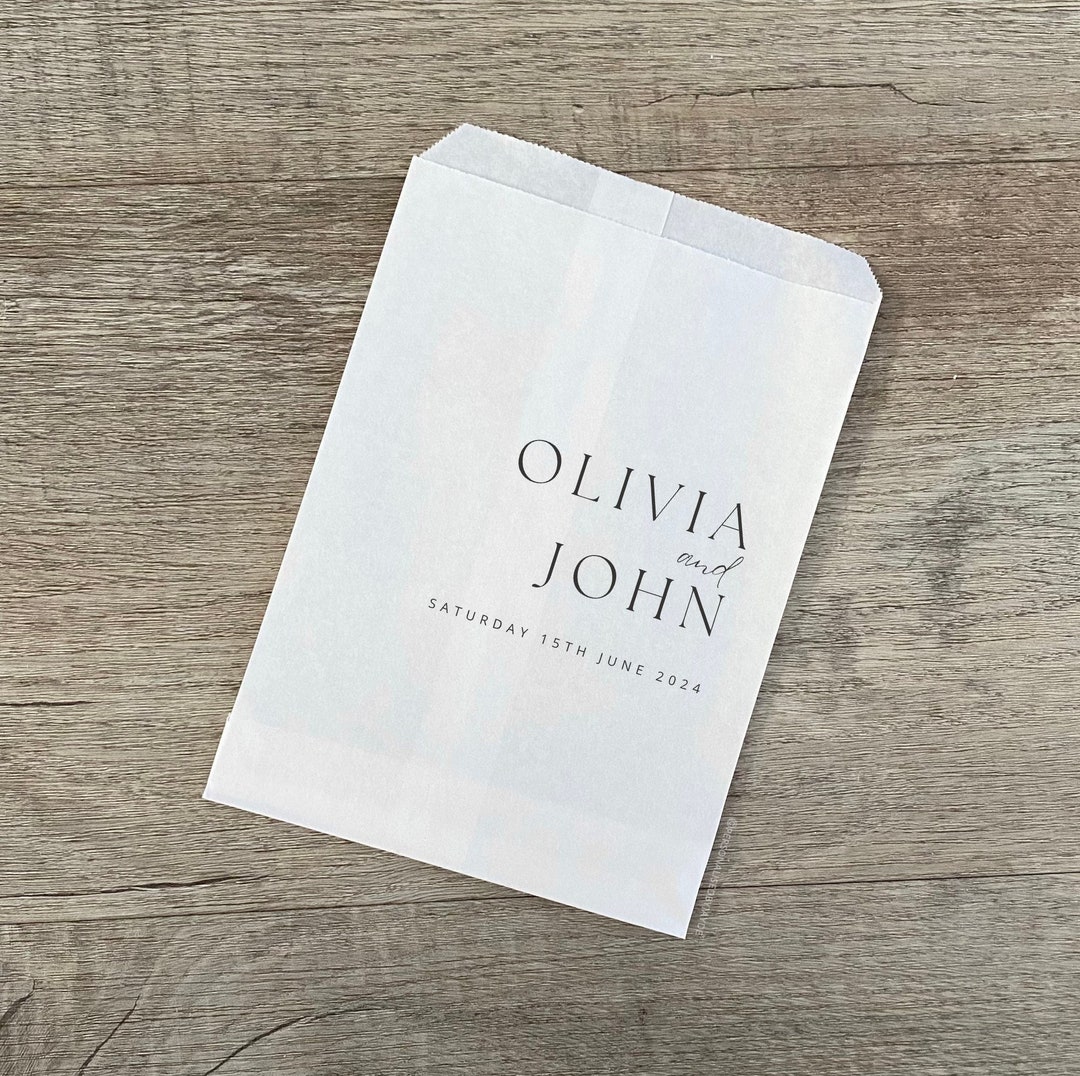 Personalised Sweet Bags / Wedding Bags / Party Bags - Etsy UK