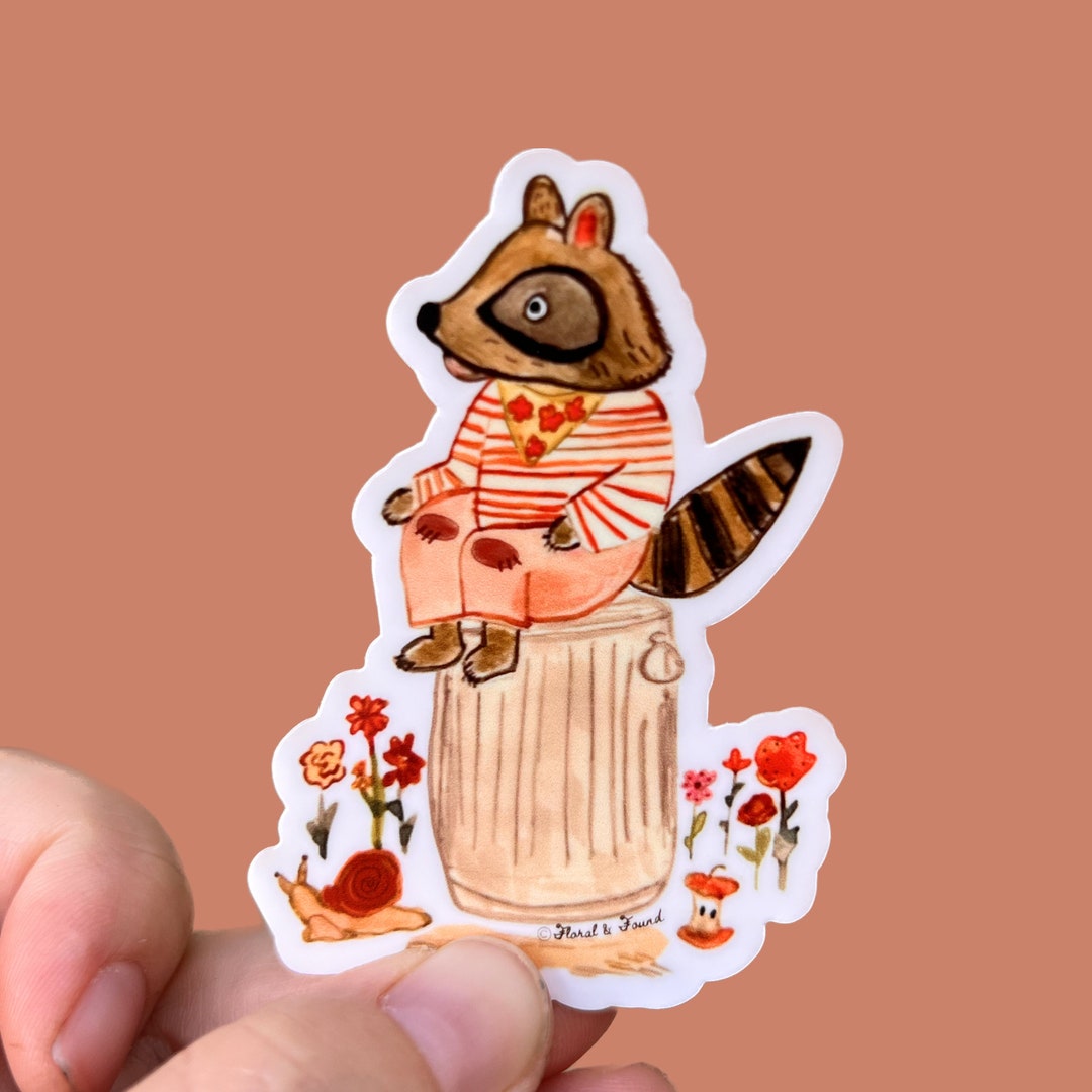 Trash Panda Sticker, Trash Panda, Racoon Sticker, Racoon, Racoon ...