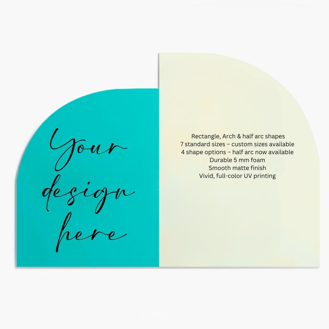 Custom Foam Board Sign for Any Occasion | Personalized Printed Display ...