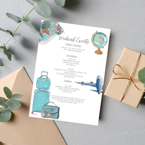 Birthday Weekend Vacation Invitation, Weekend Getaway Birthday ...