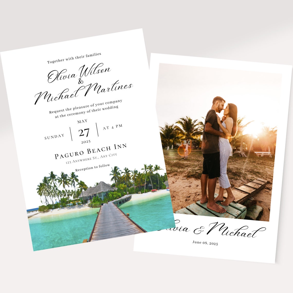 Maldives Island Bachelorette Invitation Template, Maldives Bachelorette ...