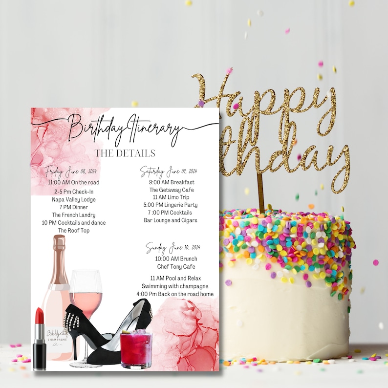 Ladies Weekend Birthday Getaway Invitation Printable Weekend - Etsy