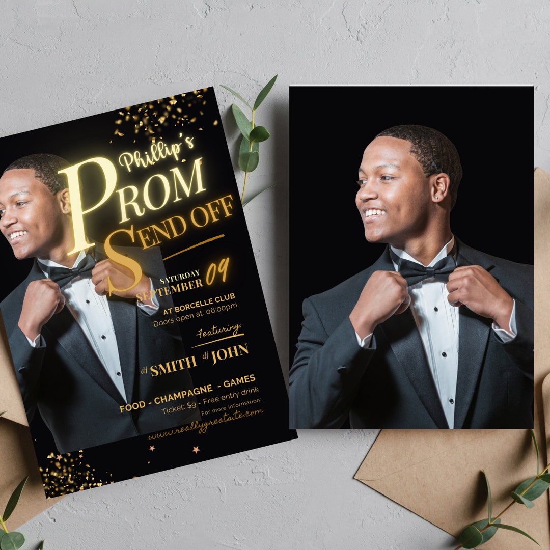 Prom Send off Party Invitation, Prom Printable Invitation, Prom Night ...