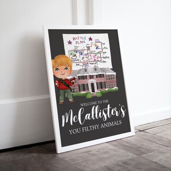 Home Alone Banner - Etsy