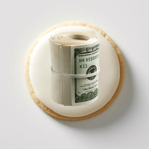 Edible Money Cake Topper & Cupcake Toppers | Dollar Bills Birthday Cake ...