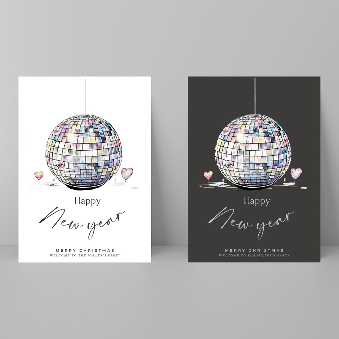 Printable New Year's Welcome Sign Template - Happy New Year Decor - DIY ...