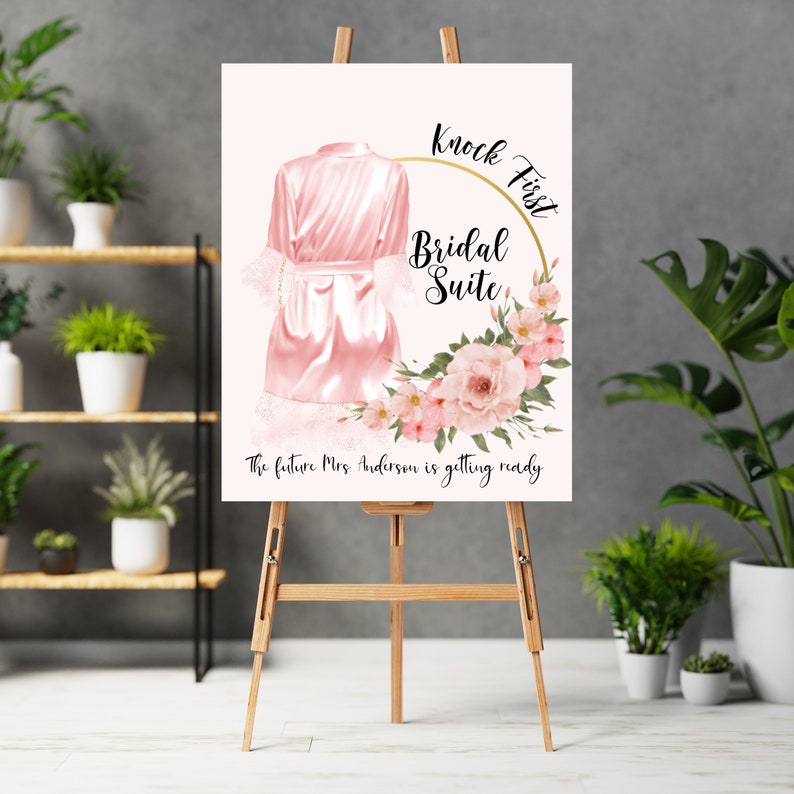 Bridal Suite Knock First Wedding Sign the Bride is Getting - Etsy