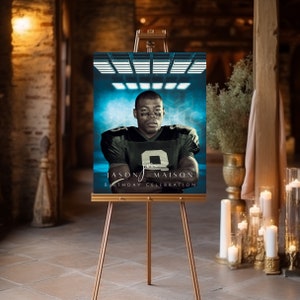 Editable Sports Birthday Photo Welcome Sign Template | Custom Sports ...