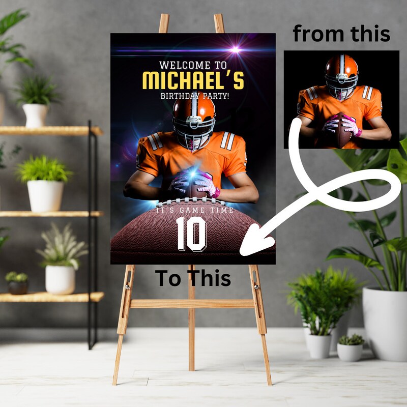 Football Welcome Sign - Etsy