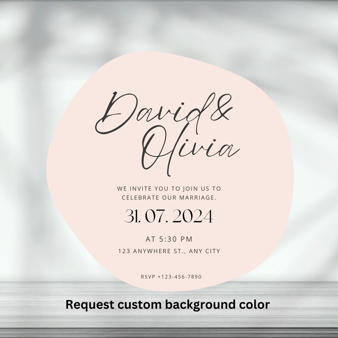 Custom Die Cut Wedding Invitations | Personalized Unique Shape Party ...