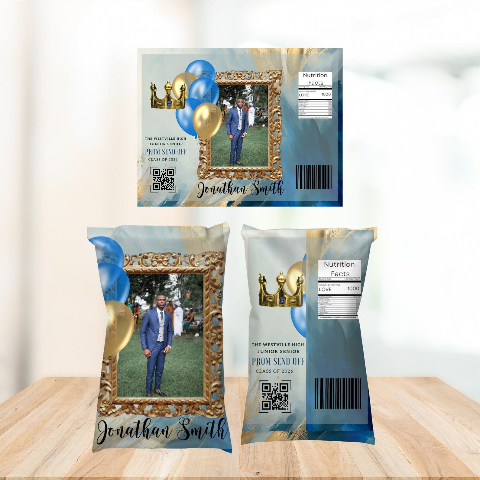 Prom Send off Chip Bag Template Prom Party Favors Printable - Etsy