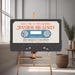 Custom Retro Cassette Wedding Welcome Sign, 70s Party Welcome Sign ...